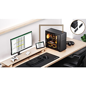 JONSBO D41 MESH SC Black ATX Computer Case with Screen, ATX Motherboard PC Case Mid Tower/Support RTX 4090(335-400mm) GPU 360/280AIO,Power ATX/SFX: 100mm-220mm Multiple Tool-Free Design,Black