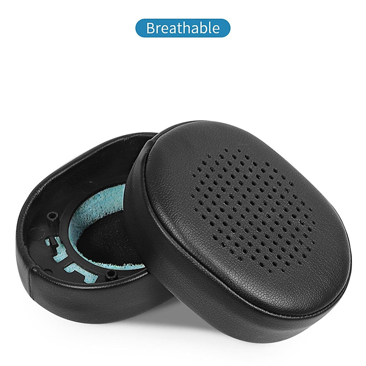 2Pcs/Set Earpads for KEF M400 M500 Headsets Accessories Soft Sponge Black Ear Pads Headphones Cushion Covers