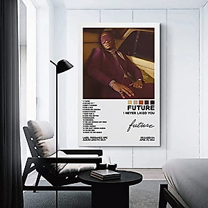 SHUKI Future Poster I Never Liked You Album Cover Poster for Bedroom Aesthetic Wall Decor Canvas Wall Art Gift 12x18inch(30x45cm)