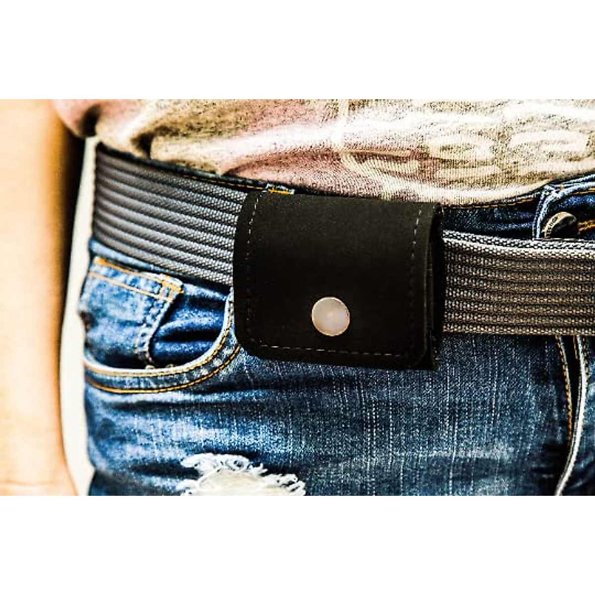 AirPods Pro Case, AirPod Pro Belt Pouch, Tactical Holster, Handmade Earbuds Bag with Belt Loop, Vegan, Cruelty Free, Snap Closure