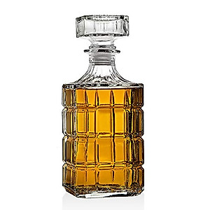Lefonte Whiskey Decanter, Whiskey Decanter for Scotch Liquor Bourbon or Wine - 750ml