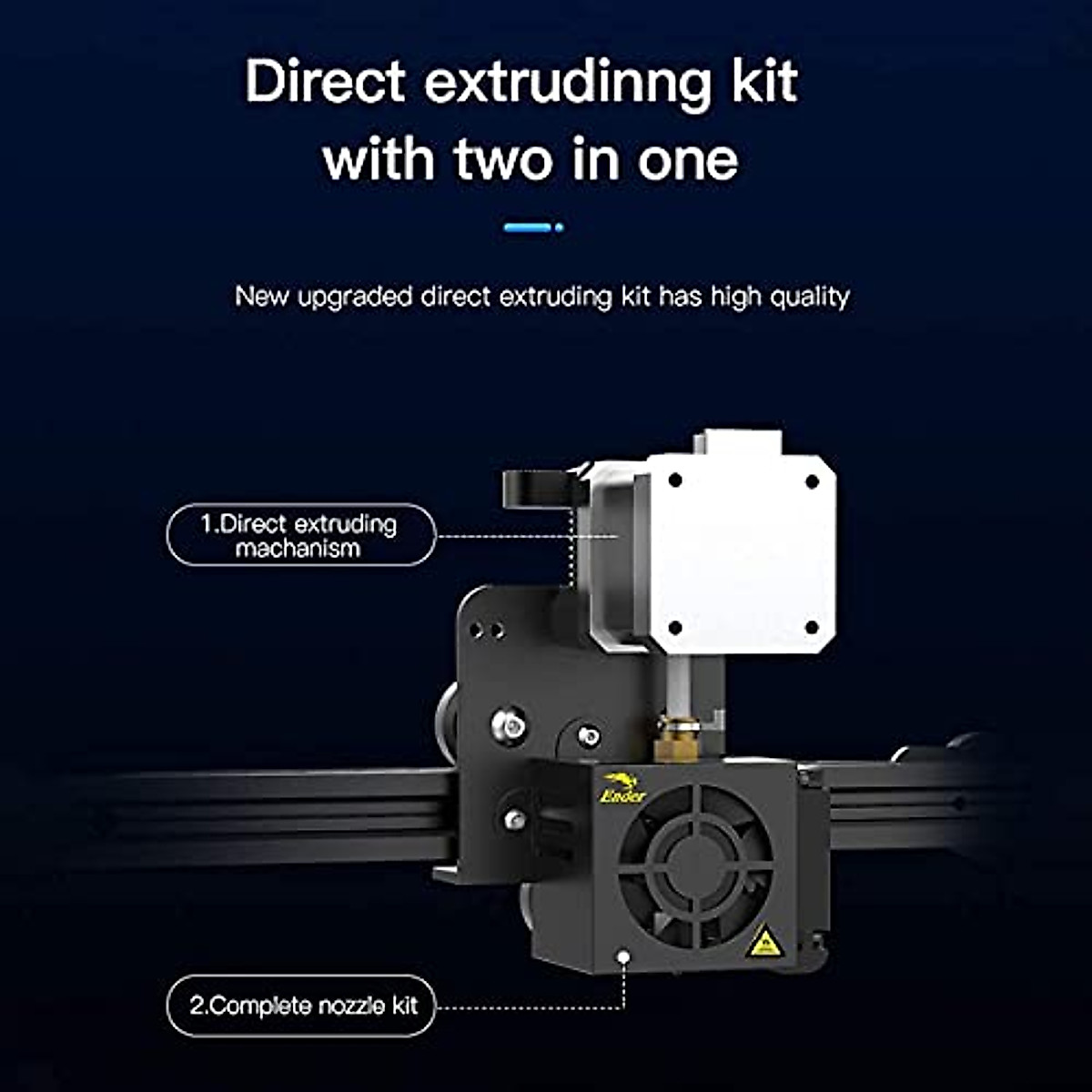 Official Creality Ender 3 Direct Drive Extruder Kit, Comes with 42-40 ...