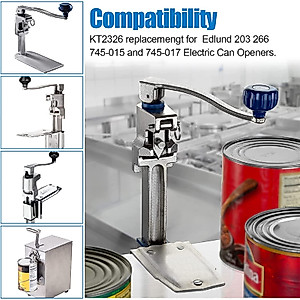 New Upgraded KT2326 Replacement Knife Gear Kits for Edlund 203 266 745-015 and 745-017 Electric Can Openers Parts