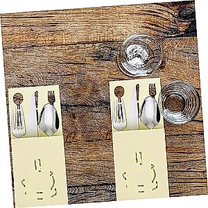 NOLITOY 8 Pcs Teapot Cutlery Bag Xmas Cutlery Bag Holiday Silverware Utensil Holder for Party Silverware Pouch Bag Flatware Holder Bag Christmas Silverware Bags Felt Cloth Tableware Sleeve