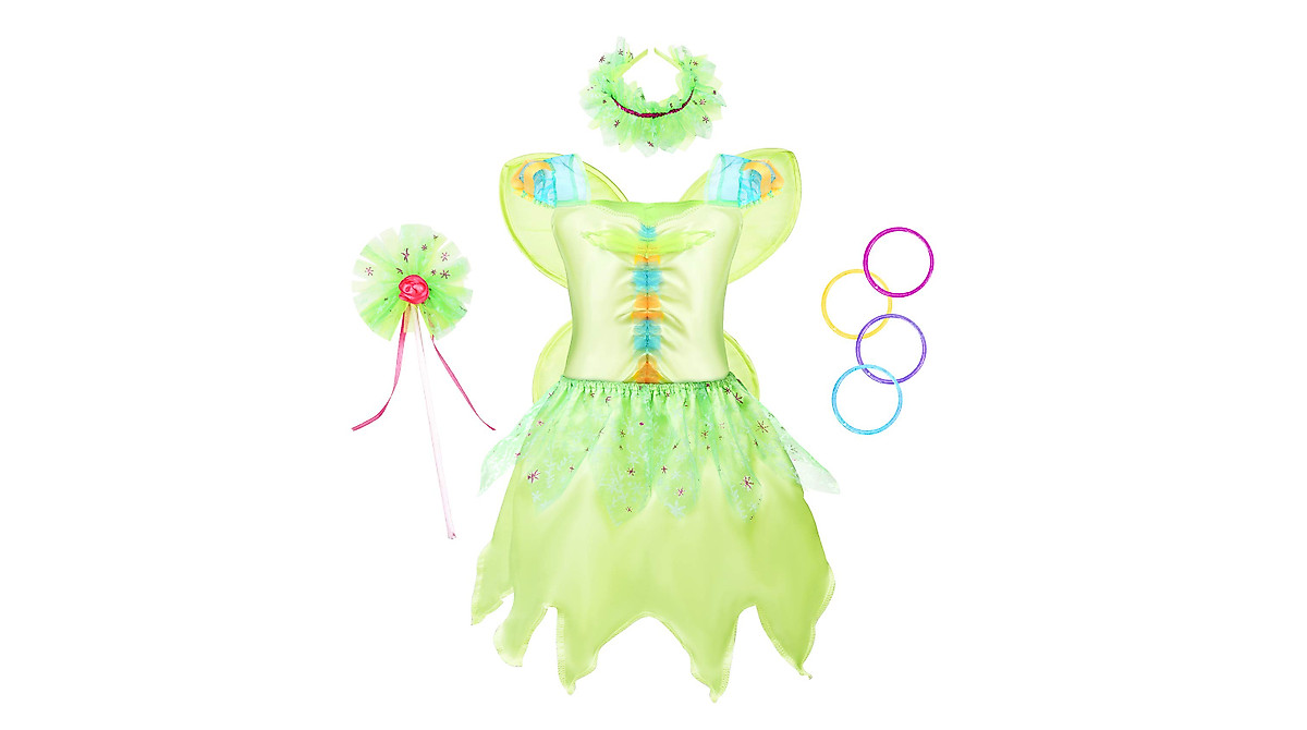 Teuevayl Girls Dress Up Costume Set for Ages 3-7 - Pretend Play Playtime