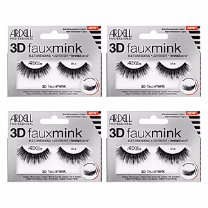 Ardell False Eyelashes 3D Faux Mink 854, 4 pairs