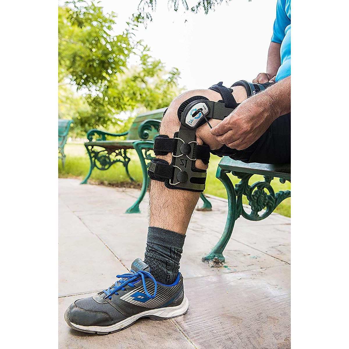 Z1 K4 OsteoAlign Hinged Knee Brace - Knee Support for ACL, MCL, Ligament Sports Injuries, Arthritis (OA), Meniscus Tear, Relief from Knee Joint Pain with Side Stabilizers for Men & Women Size (XL)