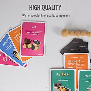 Think Fun Potato Pirates Coding Card Game and STEM Toy for Boys and Girls Age 7 and Up - A Fun Card Game of Potato War