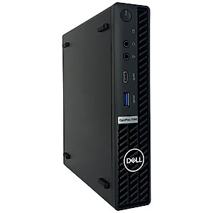 Dell OptiPlex 7090 MFF Micro Form Factor Desktop - 10th Gen Intel Core i7-10700T up to 4.50 GHz CPU, 64GB RAM, 2TB PCIe SSD + 1TB HDD, Intel UHD Graphics 630, Wi-Fi 6, Bluetooth 5.1, Windows 11 Pro
