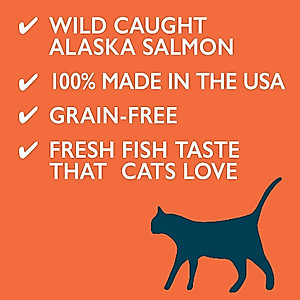 Alaska Naturals – Wild Alaska Salmon Oil Formula Cat Food Topper – EPA and DHA Omega-3 - Supplement for Cats Healthy Skin, Shiny Coat – Made in The USA – 4 oz Bottle