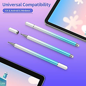 Stylus Pens for Touch Screens, 2 in 1 High Precision Magnetic Disc Universal Stylus Pen for iPad Compatible with All Touch Screens