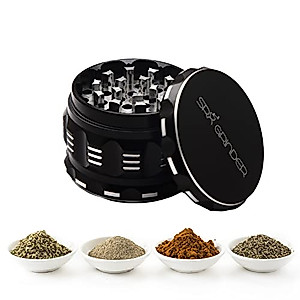 SRX GRINDER-Multi Purpose Crusher 2.5 Inch Alumium Non Stick Spice Grinder Herb Grinder for Grinding Dry Fresh Spice, Manual Spice Grinder