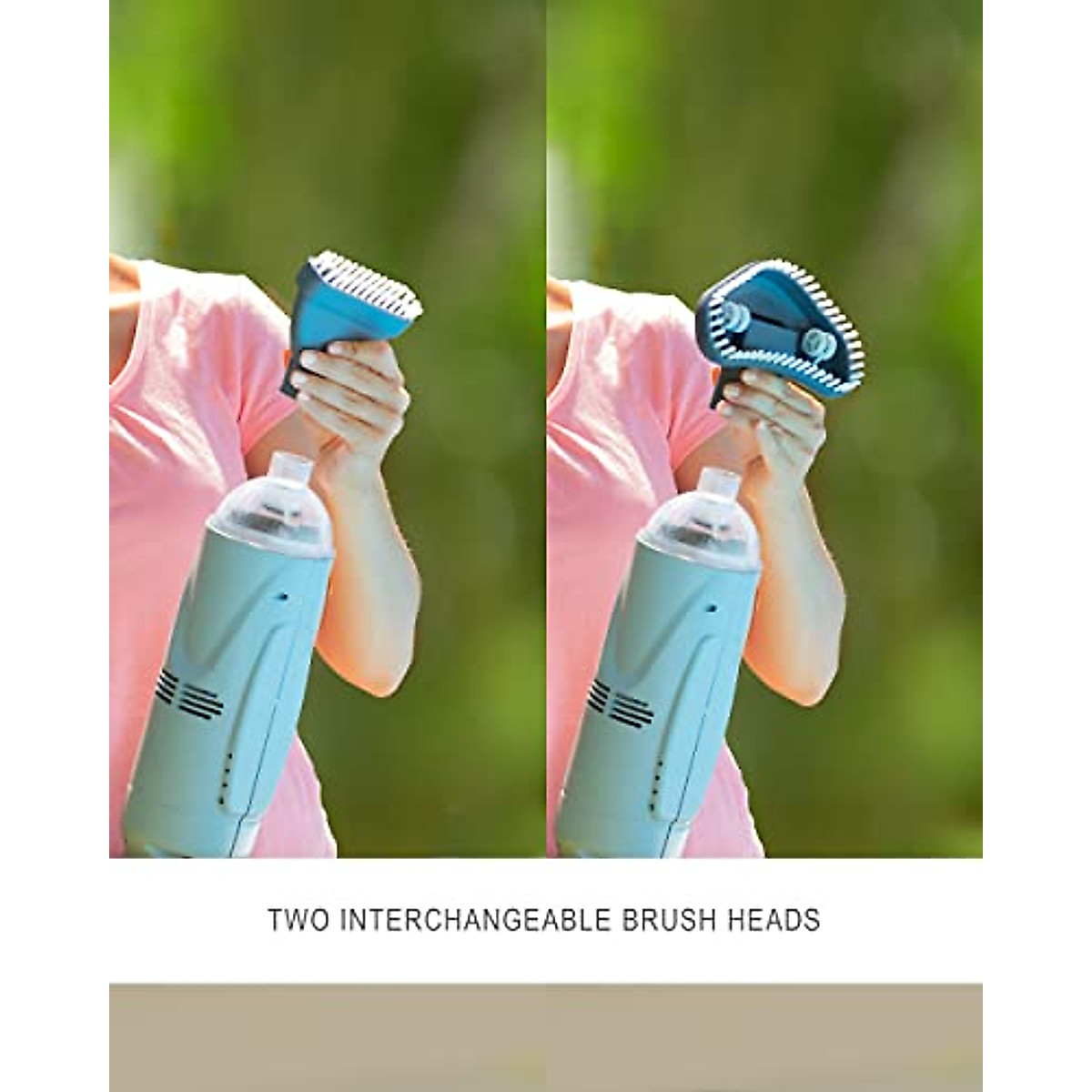 INTEX 28620EP Rechargeable USB Handheld Pool Vacuum: 94in Telescoping Aluminum Shaft – Waterproof Switch – Two Interchangeable Brush Heads – Shaft Adapter – 50min Battery Life