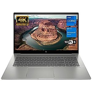 HP 2023 Latest Premium Envy Laptop, 17.3" UHD Display, Intel Core i7-13700H, 64GB RAM, 2TB SSD, Webcam, HDMI, Wi-Fi 6, Backlit Keyboard, Windows 11 Home, Grey