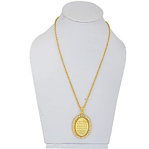 4 Qul Quran Surah Islamic Muslim Religious Pendant Necklace For Men And Women