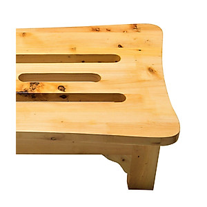 ALFI brand AB4408 24-Inch Solid Wood Stepping Stool for Easy Access