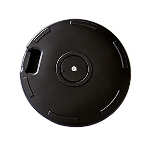 FLAME&SHADE 60lb Round Water Fillable Base Stand Weight for Patio Market Table Umbrella Outdoor, Black