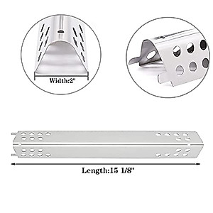 WALBZS BBQ Grill Replacement Parts Kit for Charbroil Advantage Series 6 Burner 463235815, 463240115, Charbroil 463344015, 463433016 Grill Models.G432-8M00-W1 Burners Heat Tents,Carryover Tubes