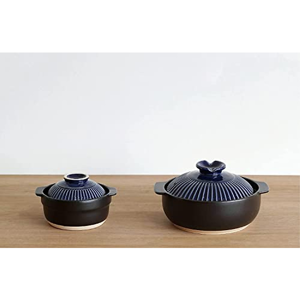 KAKUSEE-Kissui-Japanese Style Donabe Earthenware Clay Pot Hot Pot Rice Cooker, Small Size, for one serving