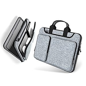 Smatree 13-14inch Hard Laptop Carring Case for 14 inch Macbook Pro 2021 /Acer Spin 5/Dell Xps 13 7390/Asus Zenbook13, 11-12.9inch iPad Pro and iPhone 13/12Pro Bag, Gray