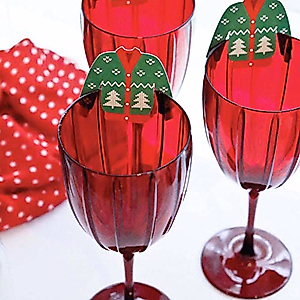 Big Dot of Happiness Ugly Sweater - DIY Shaped Holiday and Christmas Paper Cut-Outs - 24 Count