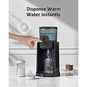 Water Warmer, HEYVALUE Baby Bottle Warmer, Formula Maker with Night Light, 4 Temperature Control & 72H Keep Warm, Detachable Tank, Instantly Dispenses Warm Water, Feed Baby More Easier and Healthier