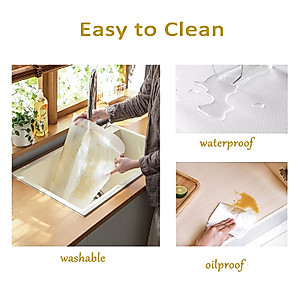 Drawer Liners for Dresser, Non Adhesive Shelf Liner, Washable Fridge Liners, Waterproof Non-Skid Oil-Proof Cabinet Liner, 12 inches x 9.85 feet - Clear, 12 IN x 9.85 FT