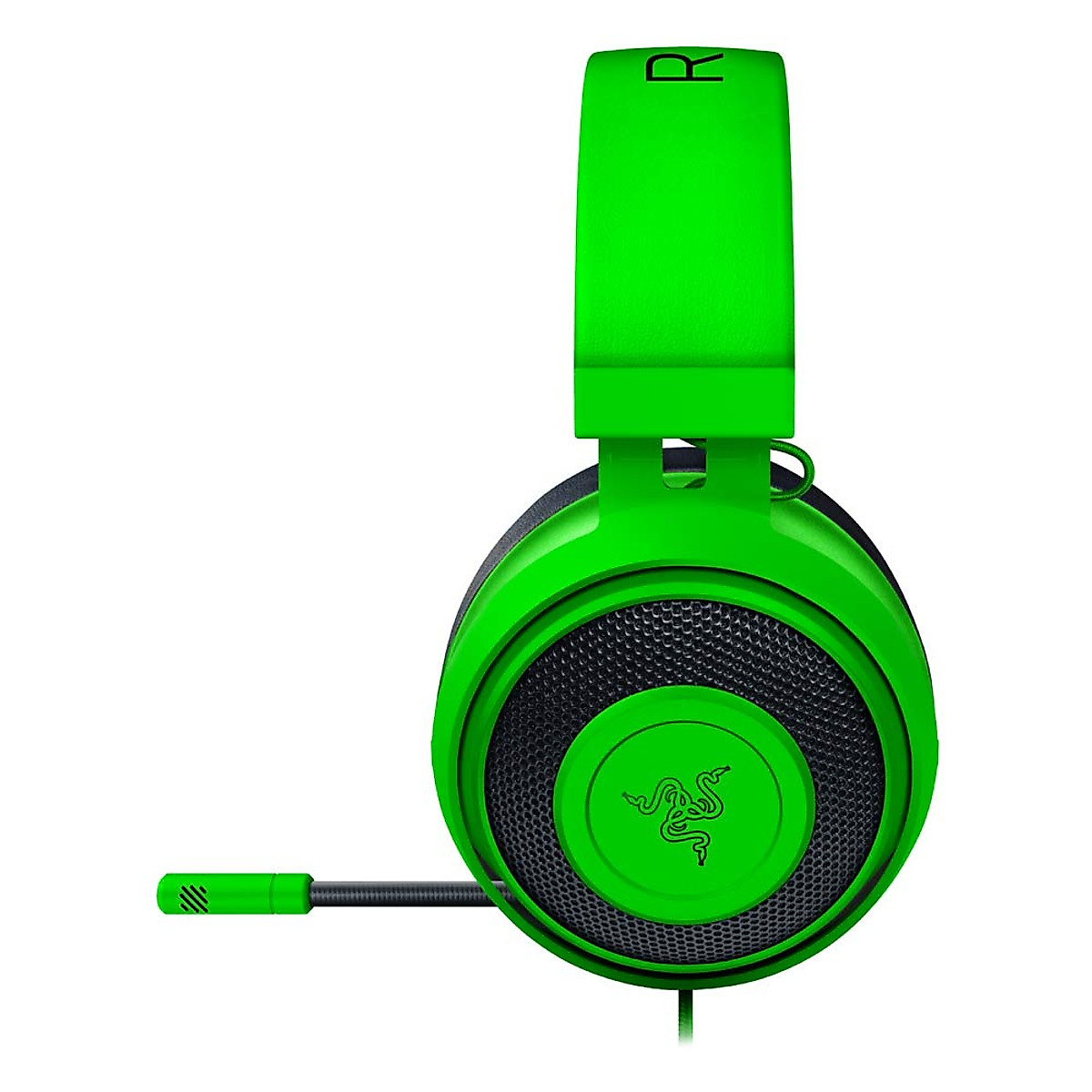 Razer Kraken - Cross-Platform Wired Gaming Headset (PC, PS4, Xbox One & Switch, 50mm Diaphragm, 3.5mm Cable with in-line Controls) Green (Renewed)