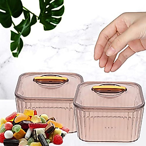 UPKOCH Trays Serving Tray Food Storage Containers with Tray 3 Compartment Condiment Server with Lid Desktop Organizer Decorative Nut Candy Treat Box Decorative Tray Containers with Lids