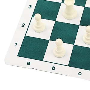 LISND Portable Travel Chess Set Lightweight Folding Roll Up Entertainment Game Compact Portable Picnic Travel Chess Set Wang Gao 95MM