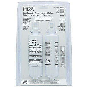 HDX FML-3 Replacement Water Filter / Purifier for LG Refrigerators (2 Pack)