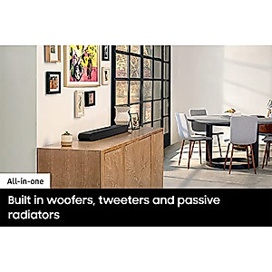 SAMSUNG HW-S50B 3.0ch All-in-One Soundbar w/Dolby 5.1 DTS Virtual:X 2022 Bundle with Universal Soundbar Bracket Mount + HDMI Cable + Entertainment Essentials Bundle + 1 Year Protection Pack