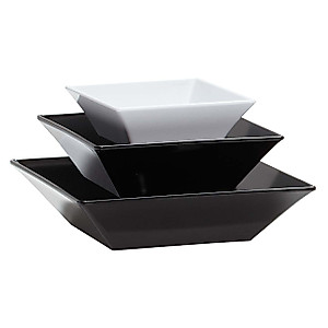 G.E.T. Enterprises ML-246-BK 1.6 qt. Square Bowl, Black