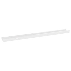 SunshineFace Long Floating Shelves Set of 4, High Gloss Wall Mounted Picture Ledge Floating Shelf, Wall Shelves for Bedroom, Living Room, Office, Nursery, Kitchen Storage(White, 31.5"x3.5"x1.2")