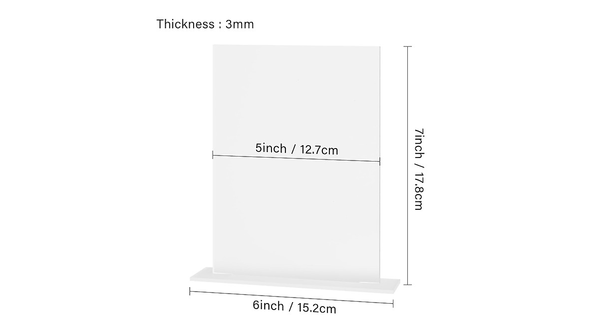 Stylish Frosted Acrylic Signs | 10-Pack for Events