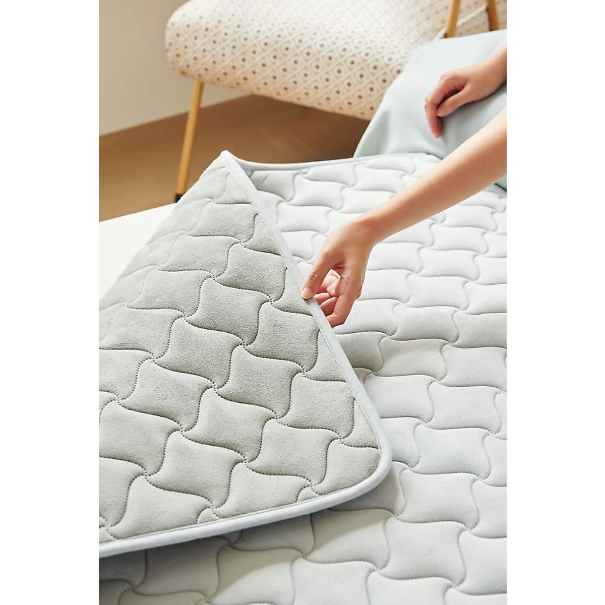 Navien Mate Far Infrared Heated Mattress Pad, Smart Care Heating with Sleep Mode Feature, Wi-Fi Enabled & Washable (Double)