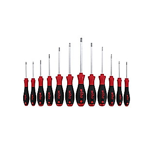 Wiha 36267 12-Piece T5-T40 Torx Driver Set with Soft Finish
