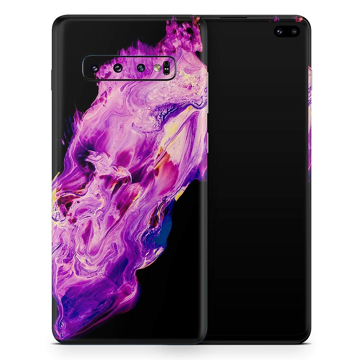 DesignSkinz Liquid Abstract Paint V76 Protective Vinyl Decal Wrap Skin Cover Compatible with The Samsung Galaxy S20 (Screen Trim & Back Glass Skin)