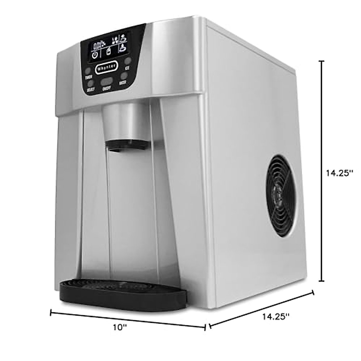 Whynter Silver IDC-221SC Countertop Direct Connection Ice Maker and Water Dispenser, One Size