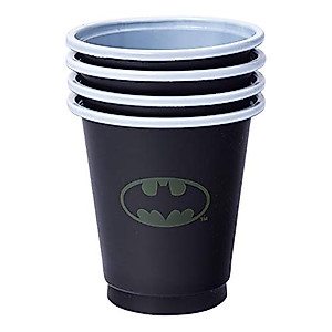 Silver Buffalo DC Comics Batman 20 Pack Disposable Mini Plastic Party Drinking Cups, 2 Ounces