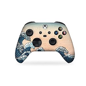 Chines Waves Customised Wireless Controller for Xbox by BCB. Original Xbox Controller Compatible with Xbox One / Series X & S Console. Customized with Water Transfer Printing (Not a Skin)