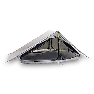 Six Moon Designs Ultralight Gray Haven Tarp and Haven NetTent Bundle - Includes, 2 Person, 18 oz. Haven Tarp and 16 oz. 2 Person Haven NetTent
