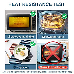 Silicone Trivets Mats for Dishes and Pots, Trivets Hot Pads for Table Countertops, Heat Resistant Trivets, Kitchen Pot Mat Table Decor trivets Pads for Bowl Dish Cooking Dining Set, (3 PCS, Grey)