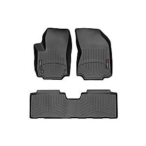 WeatherTech Custom Fit FloorLiners for Chevrolet Equinox - 1st & 2nd Row (441176-1-2), Black