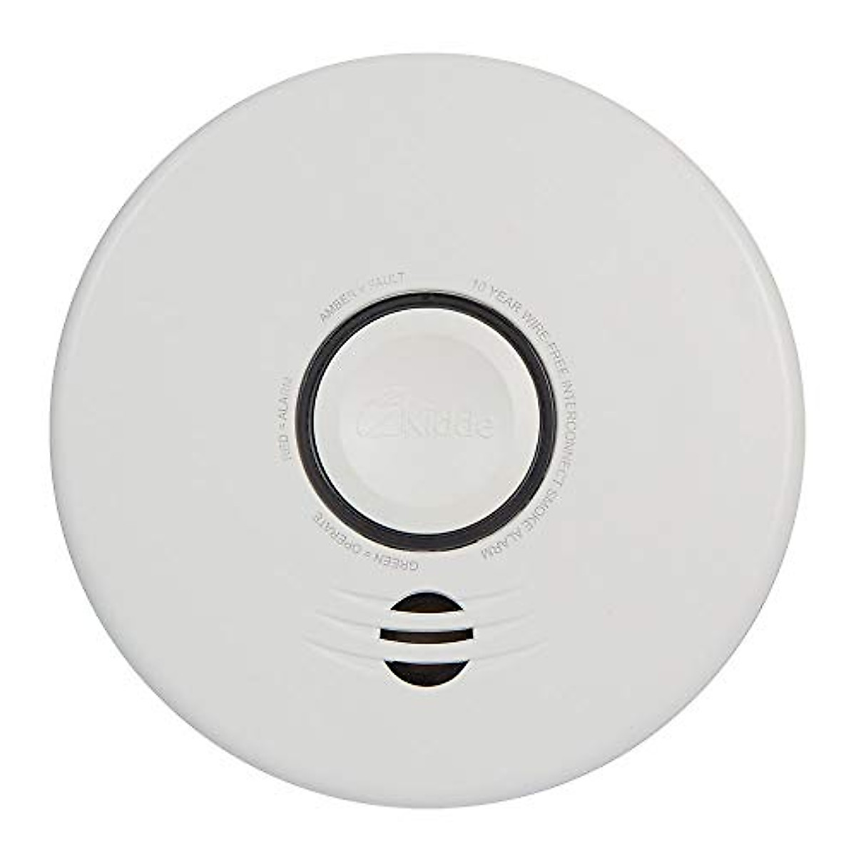 Kidde Smoke Detector, 10-Year Battery, Photoelectric Sensor Wire-Free Interconnect Smoke Alarm, Voice Alert