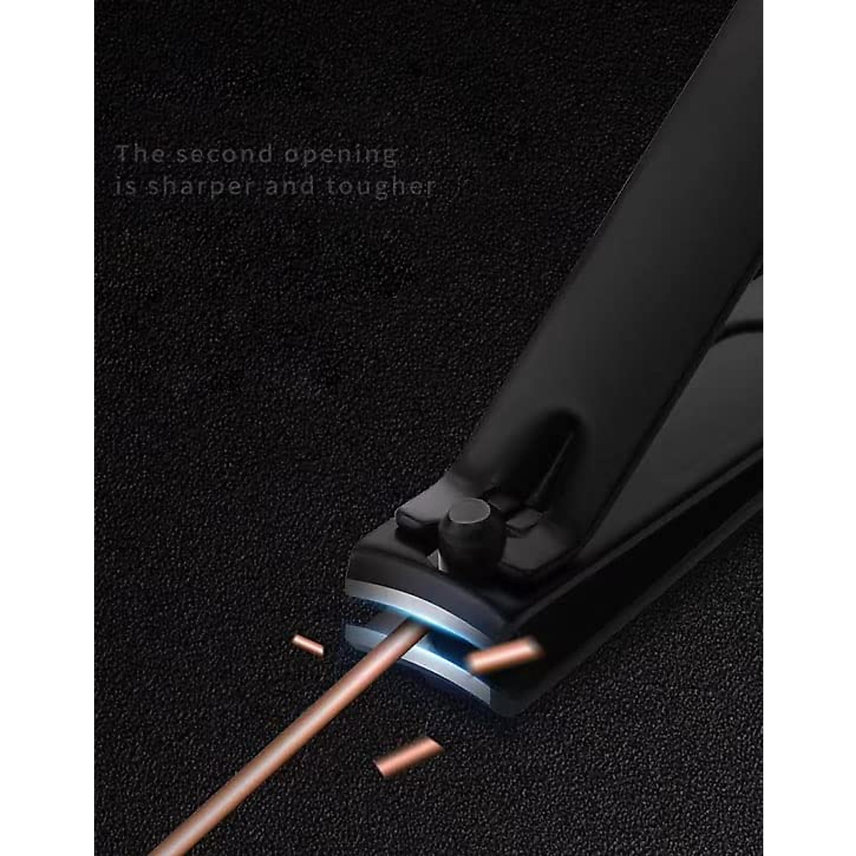 XUSAI Nail Clippers Set , Professional Nail Cutters for Thick Nails, Sharp Sturdy Nail Clippers Set for Men & Women, with Leather Portable Travel Case. (Blue 4 in 1), 50.0 grams