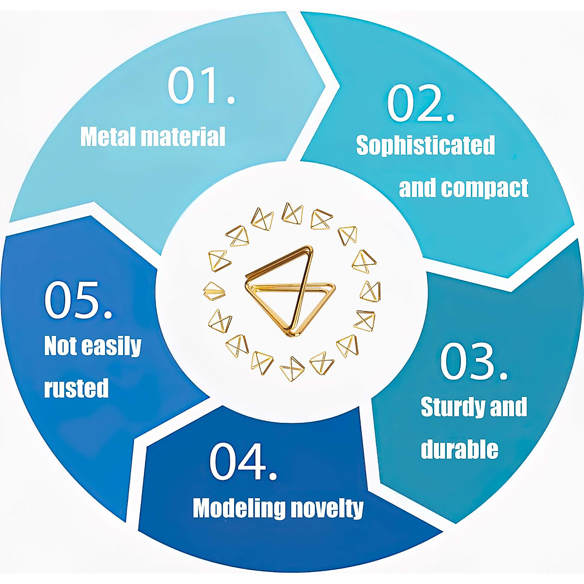 woshilaoDS 40 Pcs Gold Triangle Place Card Holders, Table Card Number Holder Stands, Mini Name Place Card Picture Holder Clips Stand Holder for Wedding Party Centerpiece Table Setting