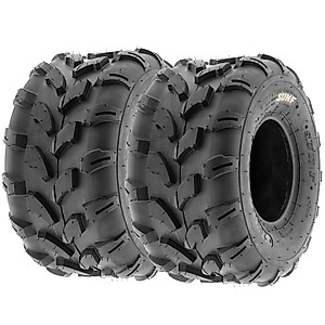 SunF A003 ATV/UTV/Lawn-Mowers Off-Road Tire 20x10-8, 6 PR, Directional Tread (Pair of 2)