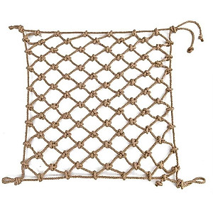 Door & Stair Baby Gates Protective Net Woven Child Pet Cat Safety Net Netting Fence Nylon Anti-Fall Indoor Outdoor Banister Railing Mesh Guard for Balcony Window Stairs (Size : 1 * 1M(3 * 3Ft))