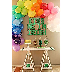 100Pcs Rainbow Party Balloon Garland & Arch Kit-100pcs Latex Balloons, 16 Feets Arch Balloon Decorating Strip for Baby Shower Birthday Wedding Party Backdrop